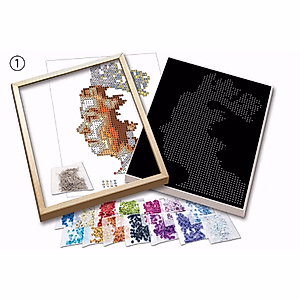 Sequin Art Queen Elizabeth II Special Memorial Edition, Sparkling Arts & Crafts Kit; Creative Crafts for Adults & Kids
