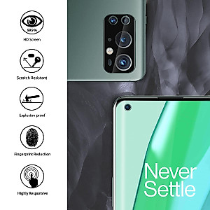 Orzero (3+2) Compatible for OnePlus 9 Pro, 3 Pack Soft TPU Screen Protector (Not Glass) + 2 Pack Camera Lens Protector, with Alignment tool Anti-Scratch Bubble-Free