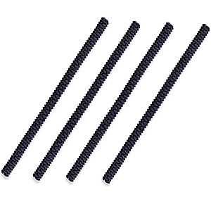 4PCS Silicone Oven Rack Protectors Heat Resistant Protection Toaster Baking Edge Shields Prevent Burns (Black)