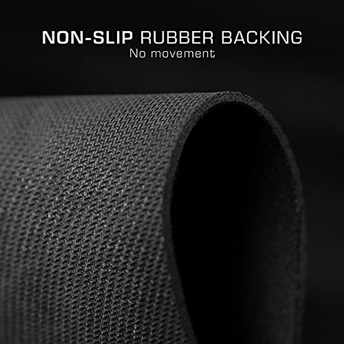 ROCCAT Sense Core XXL PC Gaming Mousepad, Non-Slip Rubber Back, Balanced Micro-Weave Cloth Surface, Durable Computer Desk Mat, Rectangle, XXL, Black