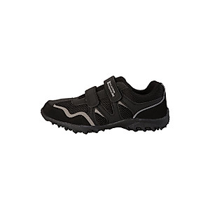 Mountain Warehouse Mars Kids Adaptive Non-Marking Sneakers Black Kids Shoe Size 2 US
