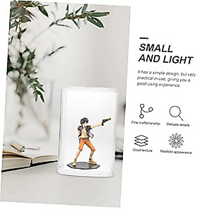 Cabilock 12 Pcs Storage Case Figure Model Display Case Dustproof Case Multi-Function Display Figure Model Showing Case Crafts Toy Child