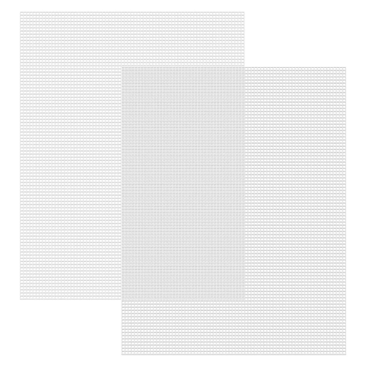 Caydo 2 Pieces 7 Count Plastic Mesh Canvas Sheets for Embroidery, Acrylic Yarn Crafting, Knit Crochet Projects and Make Aquarium Dividers (10.5 X 13.5 Inch)