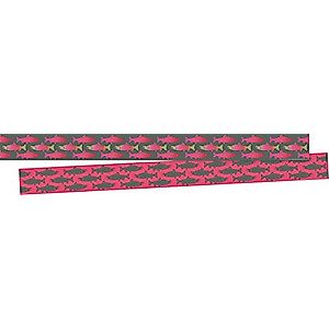 Barker Creek Double-Sided Border Set of 4, Sea & Sky, Multi-Design, 35' Each of 4 Designs, Otters, Eagles, Salmon, Whales, Total of 140' of Double-Sided Border in Set (3865)