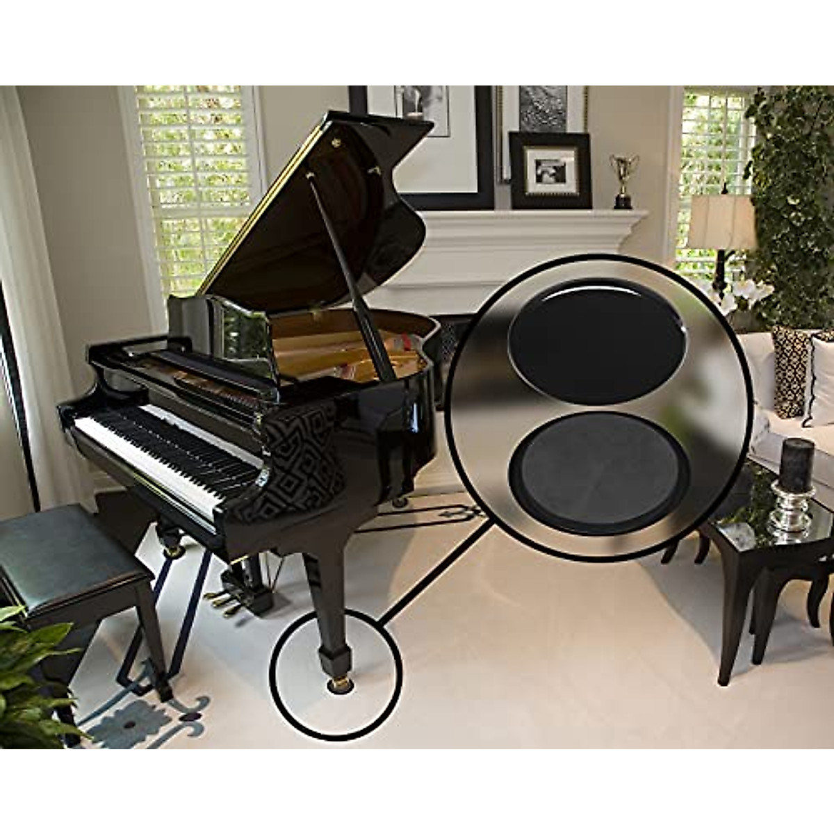 Slipstick Premium Furniture Sliders for All Floor Surfaces (16 Piece Moving Kit) Reusable 3.5” Round Furniture Movers for Sliding Furniture on Hardwood & Carpet, Black, CB13-1-16