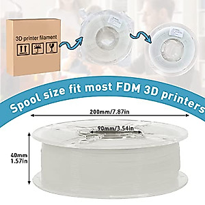 3D Printer PLA Filament Bundle 1.75mm, Glow in The Dark Rainbow Luminous 3D Printing Filament, Multicolor PLA Filament Gradient Color Change, Dimensional Accuracy +/- 0.03 mm, 1kg(2.2lbs) Spool