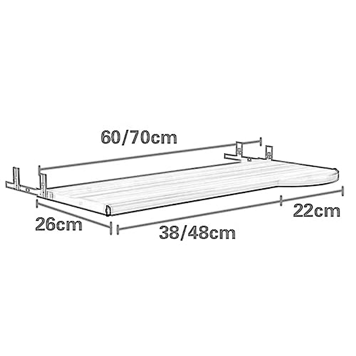 Under Desk Keyboard Tray, Pull Out Keyboard Tray Under Desk, Keyboard Tray Slides, for Support Keyboard and Mouses, for Office