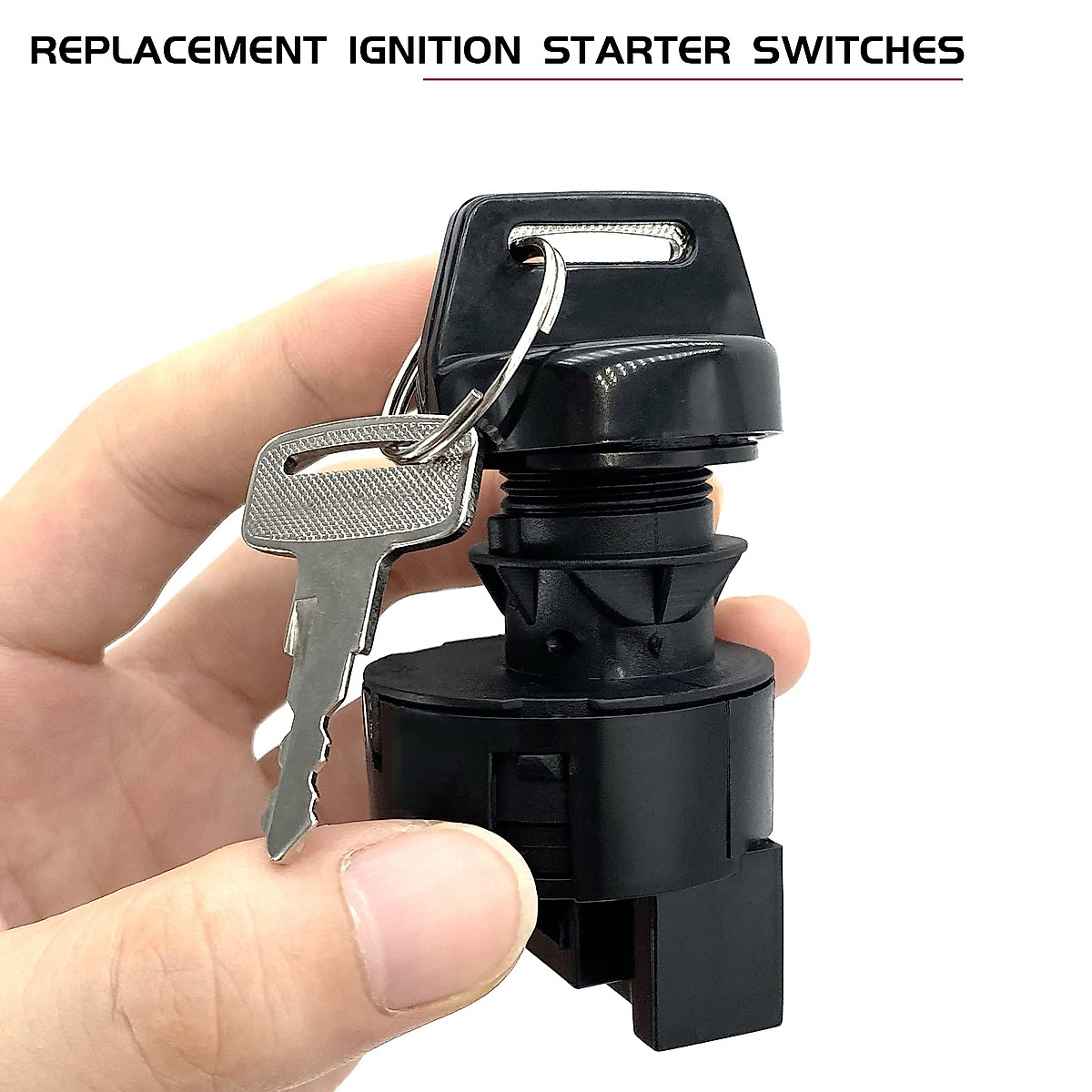 Ignition Switch with Key Replacement for Polaris Ranger 400 425 500 570 700 800 900 1000 Sportsman 300 325 400 450 500 550 570 700 800 RZR 570 800 900 & More - Replace 4011002 4012165 4011142
