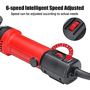 coldwind Sheep Clipper,Professional Heavy Duty Sheep Shearing Machine with 6 Speed,Electric Shearing Machine for Shaving Fur Wool in Sheep Goats Cattle and Other Farm Livestock Pet-Red
