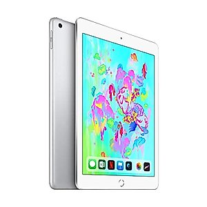 Apple iPad 9.7 inches (Early 2018) 32GB, WiFi + 4G LTE - Silver (Renewed)