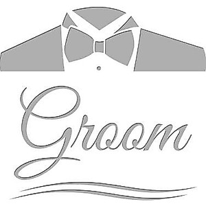 Crown Awards Groom Travel 30oz Black Stainless Steel Vacuum Insulated Hot/Cold Tumbler with Clear Lid - Great Customizable Gift For Any Special Event. BPA Free