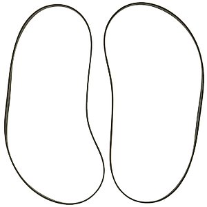 Hoover T-Series Flat Non-Stretch Belt, Pack of 2, AH20065, Black