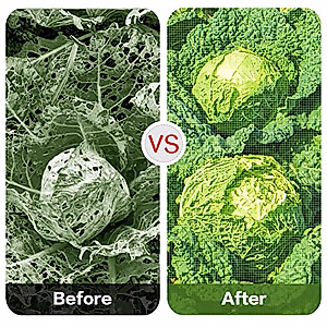 16.4 ft x 10 ft Garden Netting, Fine Garden Screen Mesh, Plant Covers to Keep Small Animals Out, Garden Barrier Bird Netting for Patio Raised Bed Garden Hoops Vegetables Fruits Flowers Protection