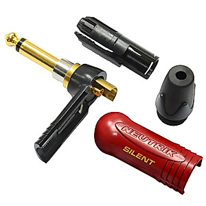 Canare 10 Foot GS-6 - Neutrik Gold Plated Silent Plug - Guitar Bass Instrument Cable - Straight to Angled 1/4 Inch Plugs - Custom Made by Worlds Best Cables