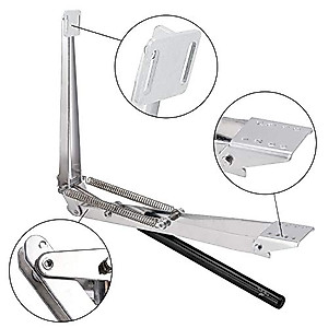 A ANLEOLIFE Automatic Roof Vent Opener Greenhouse Accessories Solar Window Louvre Thread Opener, Up to 30lbs (Dual Spring Opener)