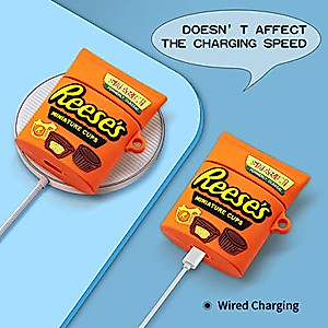 2Pack for Airpod 2/1 Case, Food Design Airpod Case for Girls Kids, 3D Cute Cartoon Funny Food Fashion Design Silicone Protective Skin Shell Compatible with Airpods 1&2