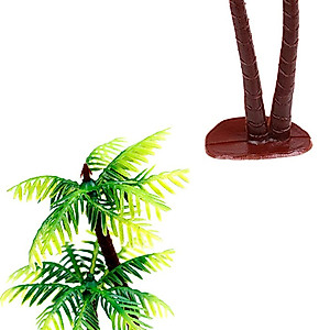 XHBTS 30 Pcs Coconut Palm Model Trees/Cake Topper - Charming Cupcake Topper Scenery Model Scenery Model for Cake Decorations or Building Model Landscape