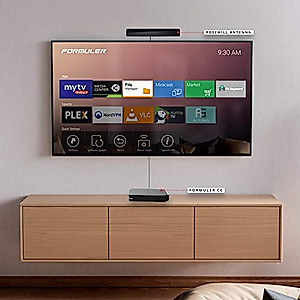 Formuler CC 4K Hybrid UHD + ATSC & OTT Media Receiver 2GB Ram 16GB Memory+ Indoor Flat Digital HDTV Antenna with Amplifier + 3 in 1 Charger.
