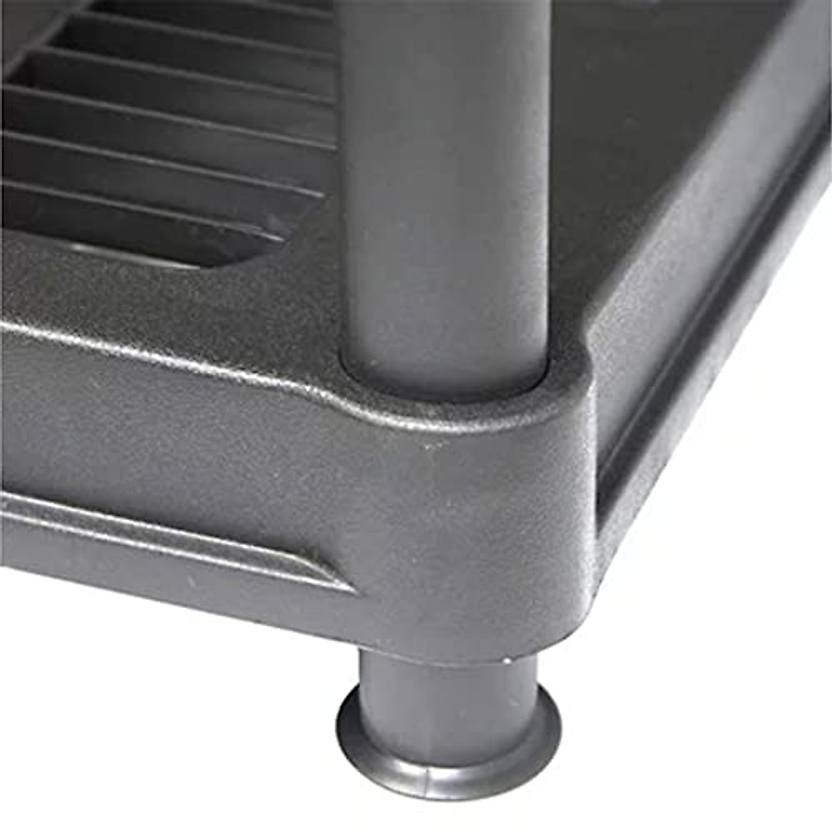 Juggernaut Storage RS3618-5BLKAMZ 36"W x 18"D x 72"H 5-Shelf Resin Shelving, 600 lb Capacity Black