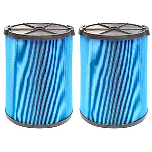 2 Pack VF5000 Replacement Filter for Ridgid for Shop Vac 6-20 Gallon Wet Dry Vacuums, 3 Layer Pleated Vacuum Filter Fits for WD1450 WD0970 WD1270 WD06700 WD1680 RV2400A