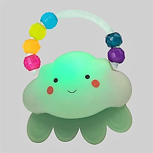 B. toys – Rain-Glow Squeeze – Light-Up Cloud Rattle for Babies 3 Months +