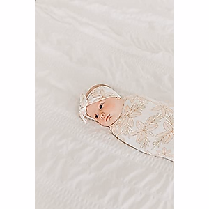 Large Premium Knit Baby Swaddle Receiving Blanket "Kiana" by Copper Pearl