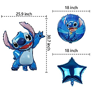MC TTL Lilo and Stitch Party Lilo and Stitch Balloons for Birthday Party Baby Shower Decorations