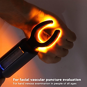 Topyond Vein Finder, Rechargeable Infrared Vein Finder Viewer, Vein Finder Viewer Handheld Light with Red and Yellow Light for Nurse Doctor Various Skin All Ages