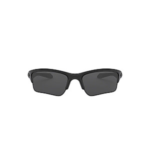 Oakley Men's OO9200 Quarter Jacket Rectangular Sunglasses, Matte Black/Grey, 61 mm