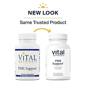 Vital Nutrients PMS Support | Vegan Supplement | Vitex Berry and Passion Flower Extract for Pre-Menstrual Support and Hormone Balance* | Gluten, Dairy and Soy Free | Non-GMO | 60 Capsules