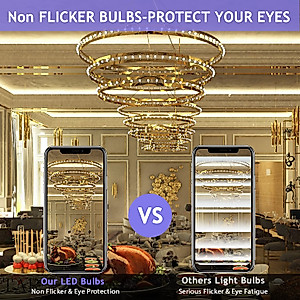 E11 LED Bulb Dimmable 5W, 60W E11 Halogen Bulb Replacement, UL CUL Listed, Warm White 3000K, E11 Bulb Mini Candelabra Base, JD T3/T4 360 Degree Beam Angle E11 Light Bulb for Indoor Lighting, 5Pack