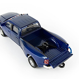 ERTL 1/32 Big Farm Ram 3500 Dually Quad Cab with Lowboy and New Holland L230 Skid Steer 47269