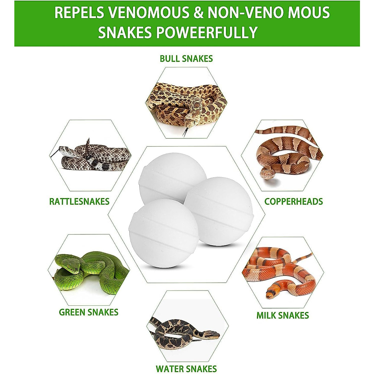 36 Pack Powerful Snake Repellent for Yard, Natural Snake Away Repellent for Indoor Outdoors Lawn Garden Camping, Mouse Repellent, Squirrel Repellent, Rats Repellent