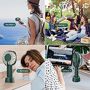 Flora Element Small Air Conditioner, Portable Cooling Fan, 5 Speeds Small Desk Fan, Screen Display Air Conditioner Fan-2