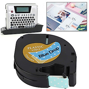 HYEIUIRA Thermal Paper Label Tape Cute Labeling Ribbon Sticker Blue Drop Type for Dymo 12mm