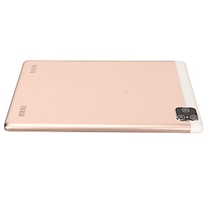 aqxreight 8.1 Inch Tablet, Call Tablet 2MP Front 5MP Rear Gold 100-240V for Android 10 for Reading (US Plug)