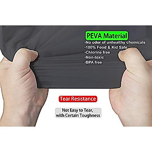 Silver Plastic Tablecloth 3 Pack Disposable Table Covers 84 Inch Circle Shower Party Tablecovers PEVA Vinyl Table Cloth for Round Tables up to 6 ft and Picnic BBQ Birthday Wedding Catering Banquet