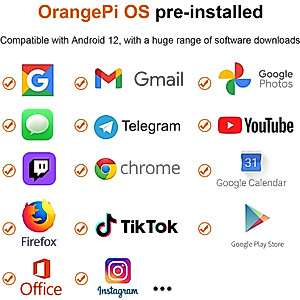 Orange Pi 800 All-in-one PC in Keyboard, 4GB+64GB RK3399 6-Core 64 Bit Dual-Band WiFi+BT 5.0, Computer Kit Run Android 12.1, Orange Pi OS, Ubuntu, Debian (Pi 800+HDMI+Mouse+Power Supply)