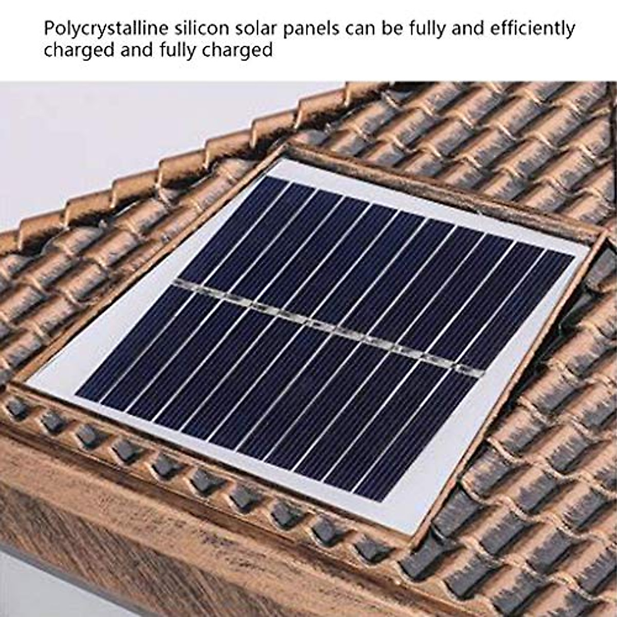 SPNEC Outdoor Lighting Solar Column Headlights Outdoor Doorpost Lights Waterproof Garden Lights Villa Wall Lights, Home Garden Viewing Lights Lawn Lights