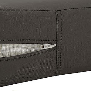 Classic Accessories Ravenna Water-Resistant 21 x 19 x 5 Inch Patio Seat Cushion, Espresso, Patio Loveseat Cushion