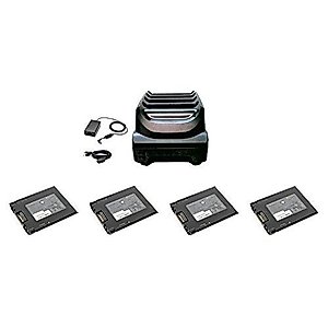 Zebra SAC-TC51-4SCHG1-01 Charger Kit with (4) Spare Battery BT-000314-01 (BTRY-TC51-43MA1-01) | for TC51, TC56, TC52, TC57 Series Android Scanners (Renewed)