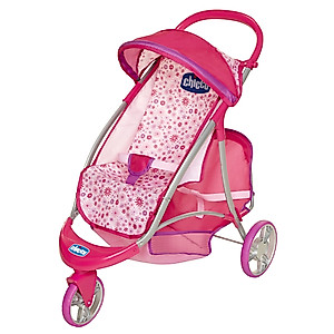 Chicco 63956 Double Jogger Stroller for Baby Dolls, Small, Pink