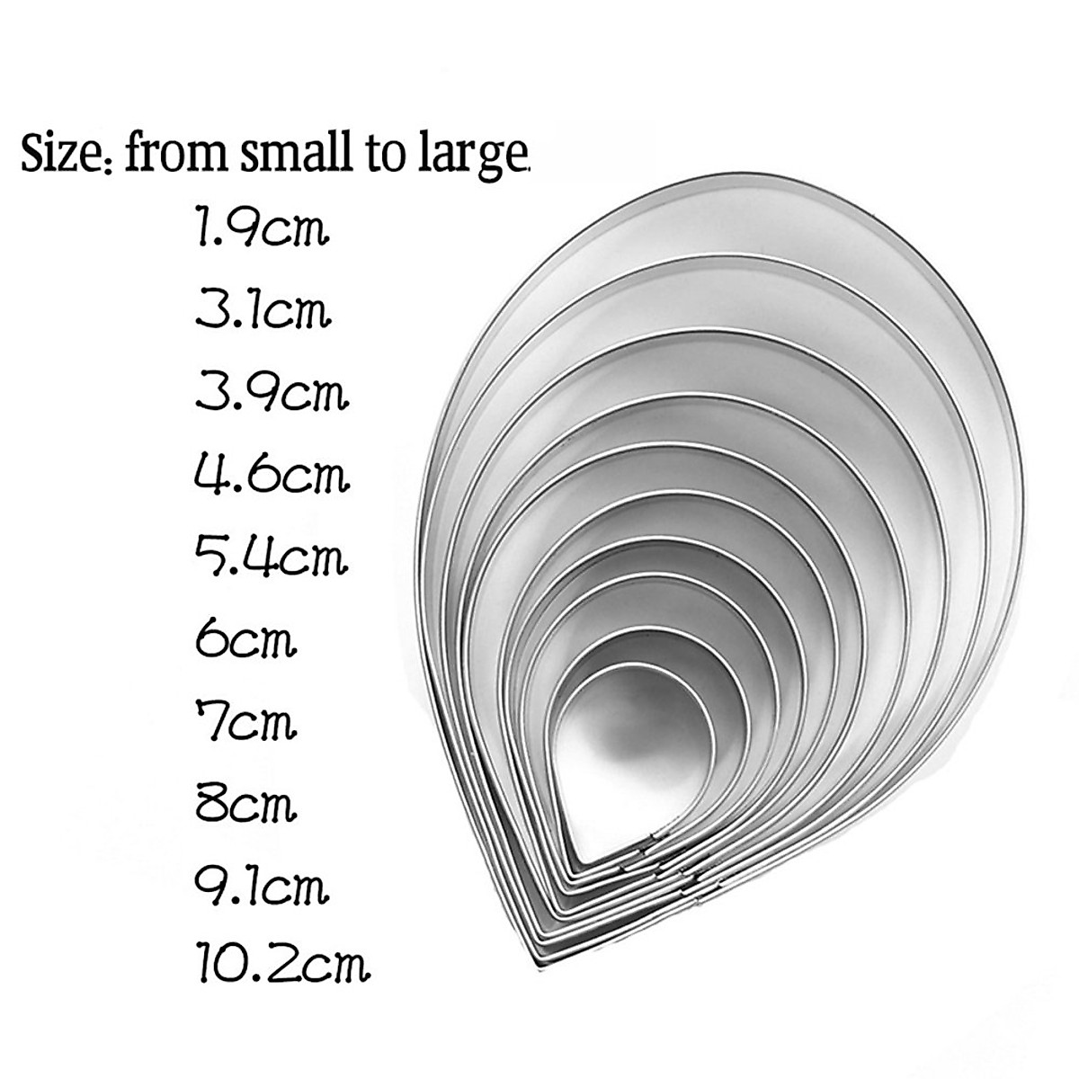 KALAIEN 23pcs/set Rose Petal Cutter Set Gum Paste Fondant Cake Cutters kitchen Supplies Baking Mould