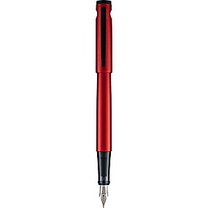 PILOT Explorer Lightweight Fountain Pen in Gift Box, Includes CON-B Converter; Red Barrel, Medium Nib (12295)