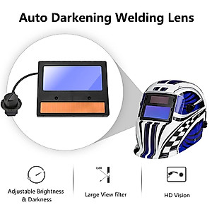 Watris Veiyi Auto Darkening Welding Lens, Solar Welding Lens Panel, Welding Helmet Mask Lens for Welding Helmet Lens Replacement