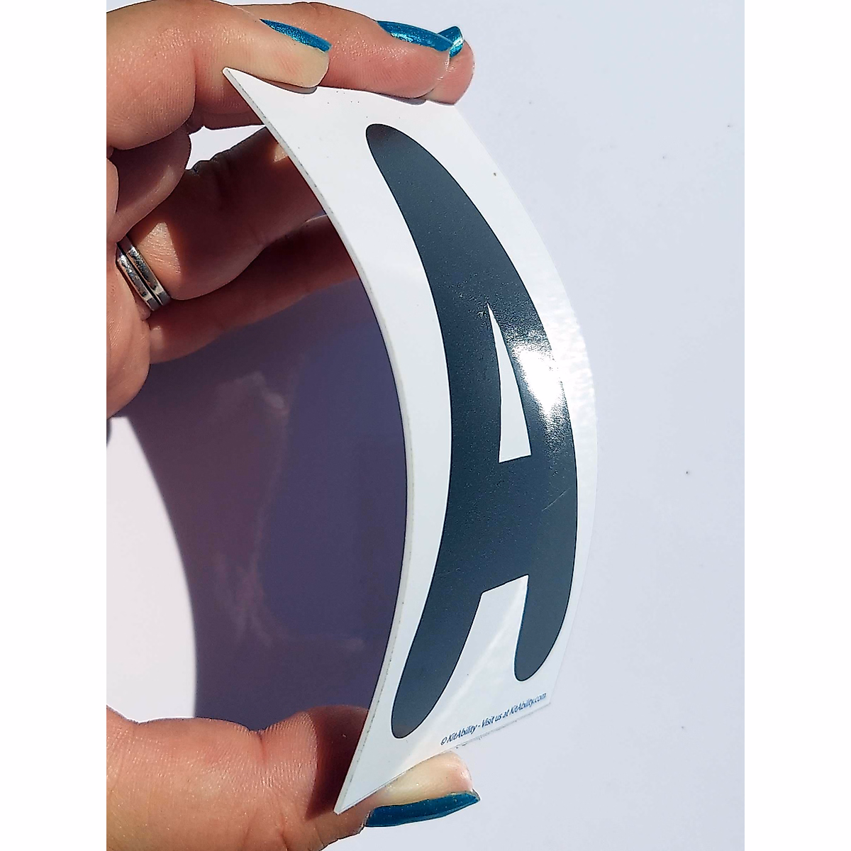 KitAbility Replacement Numbers for White Message Board Sidewalk Signs with 4 Inch Tracks, 6 of Each Number 0 to 9, Purple on White Background