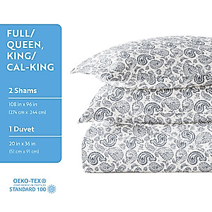 Linen Market Duvet Cover King Size (Navy) - Experience Hotel-Like Comfort with Unparalleled Softness, Exquisite Prints & Solid Colors for a Dreamy Bedroom – King Duvet Cover Set with 2 Pillow Shams