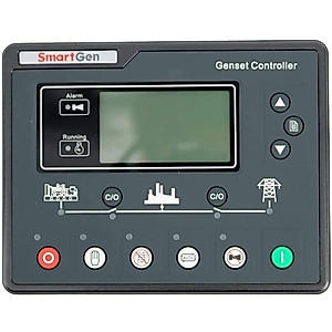 YFYIQI Automatic Start/Stop Engine Set Controller Genset Controller with SMS Function Silicon Panel Pushbuttons RS485 Communication Port Frequency 50/60Hz