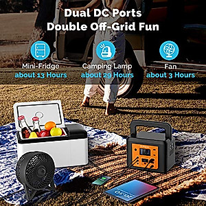 200W Peak Portable Power Station, Dr. Prepare 178Wh 48000mAh Solar Generator Outdoor Battery Backup Supply, CPAP Lithium Battery for Home, Camping with 180W AC Outlet, 2 DC Ports for Emergency House