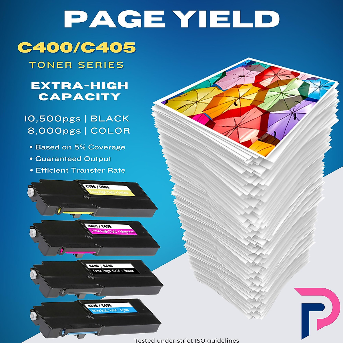 Toner Tap Extra High Yield for VersaLink C400 C405 C400D C400DN C405DN C405N C405MFP (4-Pack Bundle) Remanufactured 106R03524 106R03526 106R03527 106R03525 Cartridge Replacements